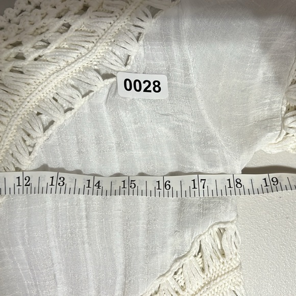 JODIFL | Tops | Jodifl White Gauze Short Sleeve Bohemian Top With ...